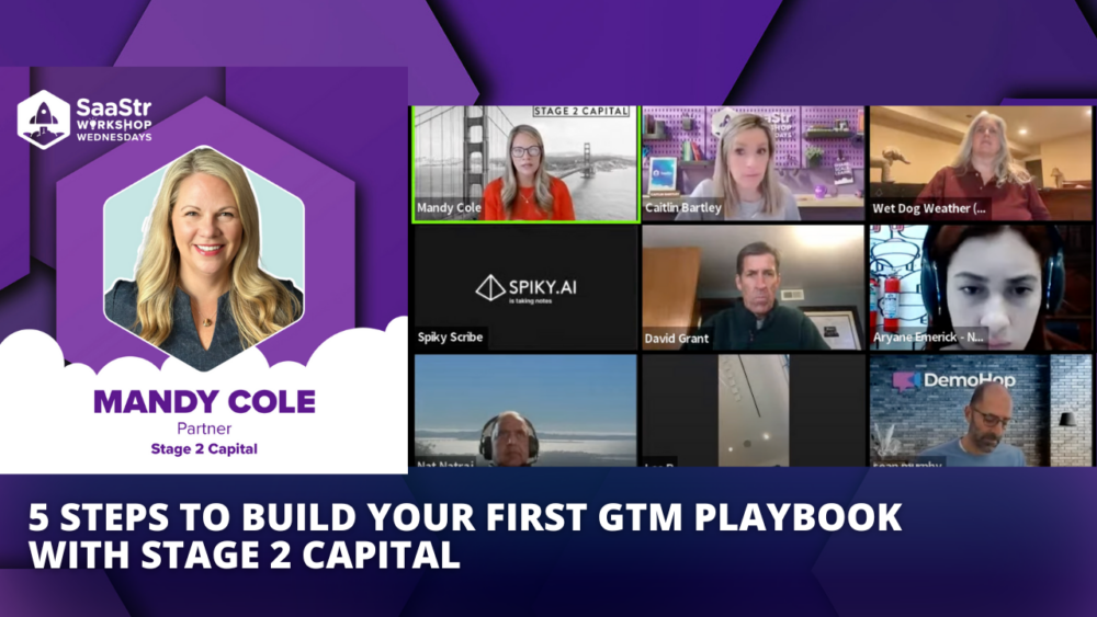 5 Steps to Build Your First GTM Playbook with Stage 2 Capital | SaaStr